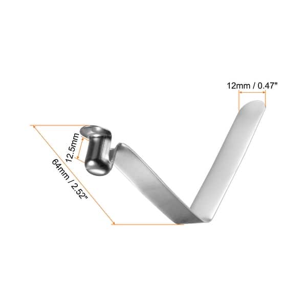 10x Single Button V-Shaped Paddle Snap Spring Clips for Tent Umbrella ...