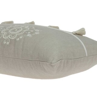 20" x 6" x 14" Transitional Beige Pillow Cover With Poly Insert - Bed ...