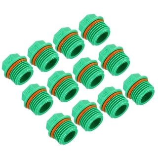 PPR Pipe Fitting End Cap, 12Pcs Hex Male Water Tubing Stopper - Bed ...
