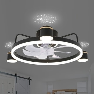 Moasis 52-inch 4-Blade Ceiling Fan with LED Light and Remote Control ...