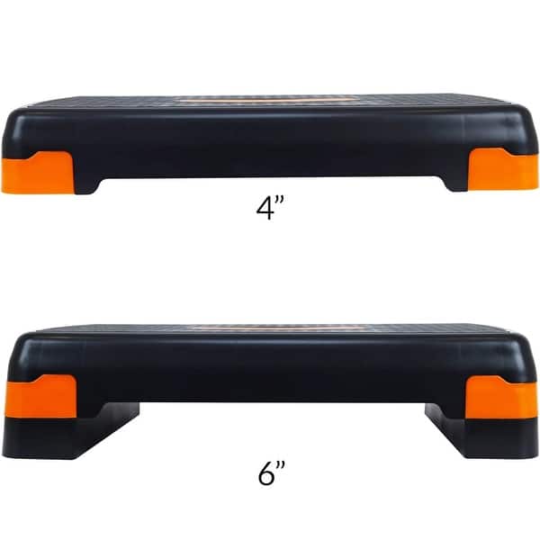 BalanceFrom Adjustable Workout Aerobic Stepper Step Platform Trainer ...