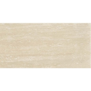 The Tile Life Penthouse Vein Cut 12 x 24 Travertine Porcelain Floor and ...