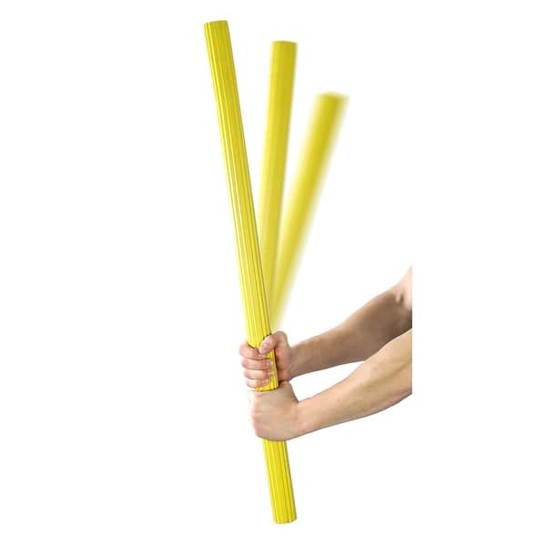 CanDo® Twist-Bend-Shake® Flexible Exercise Bar - 36" - Yellow - X-light ...