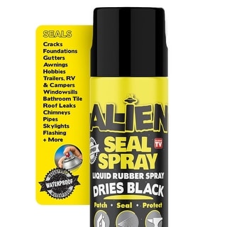 Alien Seal Spray Waterproof Sealant Black Caulk 14 oz Liquid Rubber ...