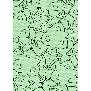 Ahgly Company Machine Washable Transitional Mint Green Area Rugs - Bed ...