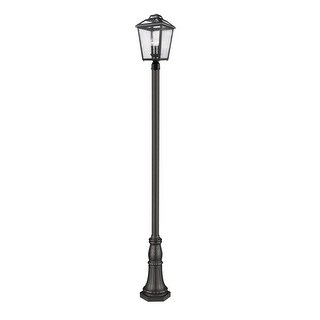 Bayland 3 Light Outdoor Post Mounted Fixture - Black - Bed Bath ...