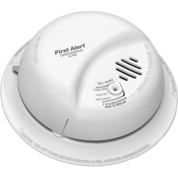 First Alert CO5120BN 120V Powered Carbon Monoxide Alarm with Battery ...