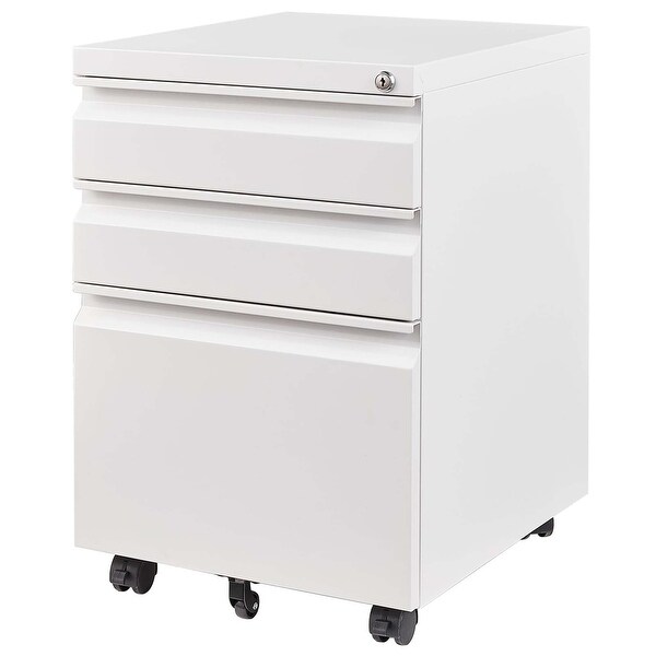 3 Drawer Mobile File Cabinet with Lock Metal Filing Cabinets for Home Office Organizer Letters Legal A4 Fully Assembled Bed Bath Beyond 42458628