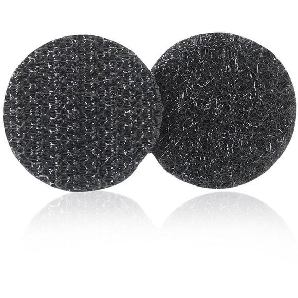 Velcro 90069 Sticky Back Hook And Loop Round Reclosable Fastener, 7-1/4 ...
