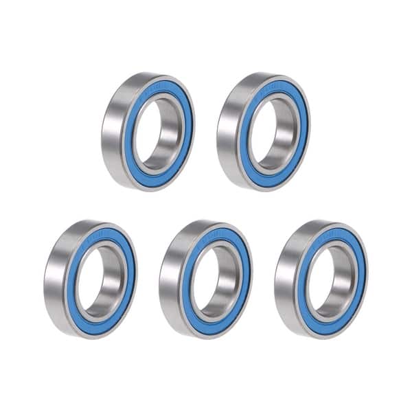 6801-2RS Ball Bearings 12x21x5mm Double Sealed Chrome Steel Blue Cover ...
