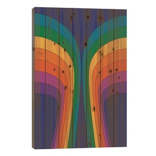 Rainbow Wing Print On Wood by Circa 78 Designs - Multi-Color - Bed Bath ...
