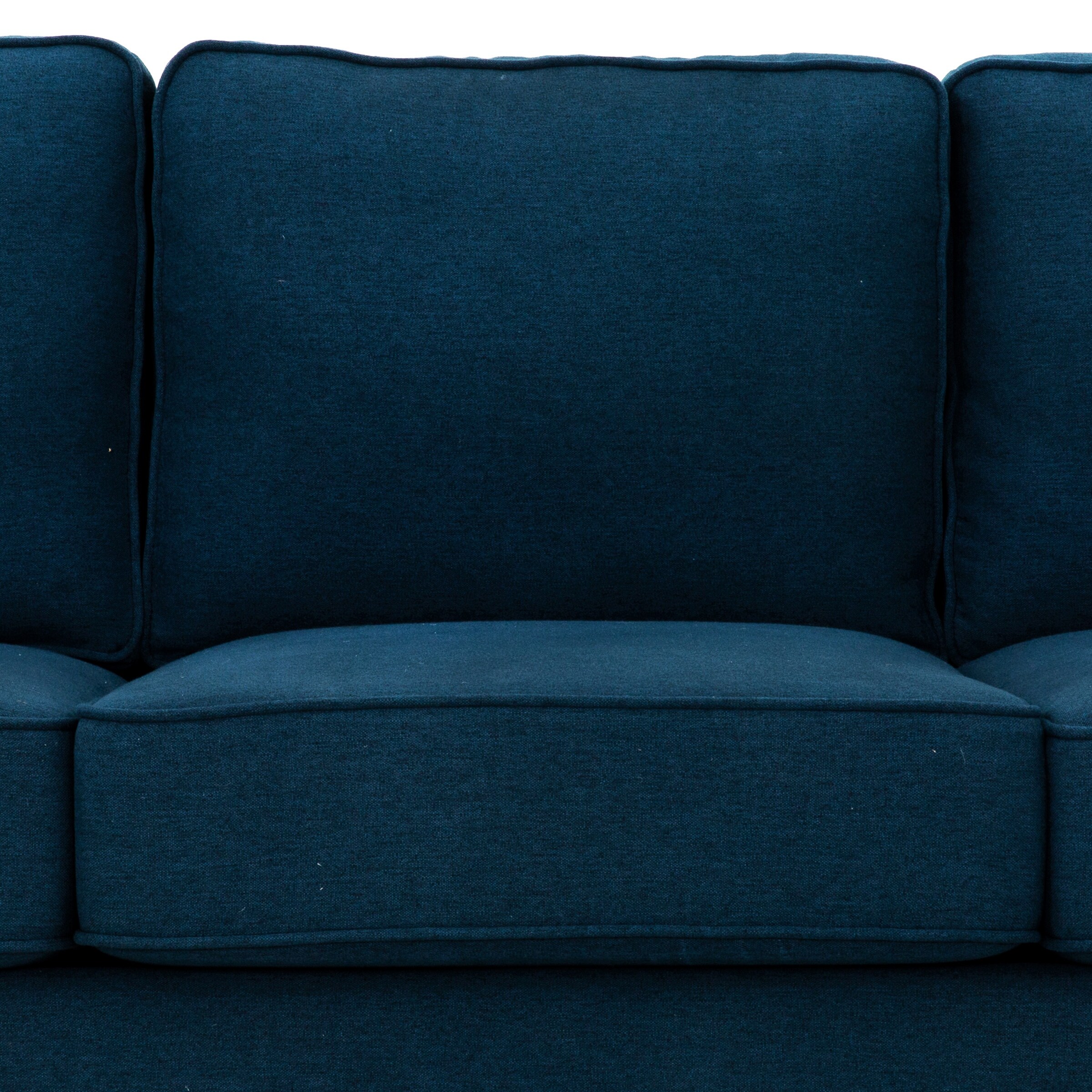 Marisol Navy Blue 80 in. Convertible Queen Sleeper Sofa with USB Ports