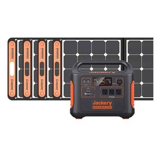 Jackery - Explorer 1500 Portable Power Station with 4x SolarSaga 100 ...