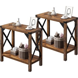 IDEALHOUSE Narrow End Table for Small Spaces(2PCS) - Bed Bath & Beyond ...