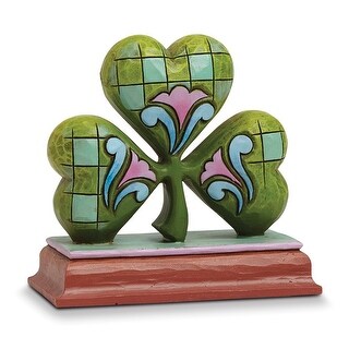 Curata Shamrock Hand-Painted Mini Stone Resin Figurine - Bed Bath ...