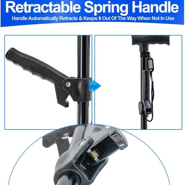 retractable walking staff