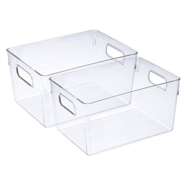 Fridge Organizer Drawer 2PC Stackable Refrigerator Storage Bins For ...