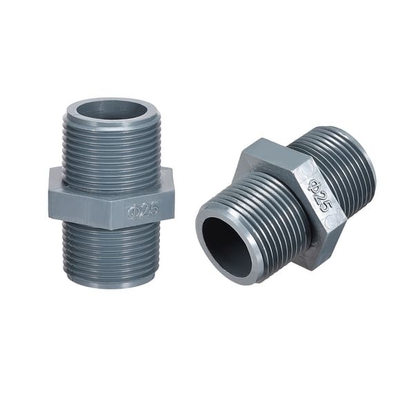 Pipe Fittings Connector G3/4 x G3/4 Male Thread Adapter Plastic Hex ...