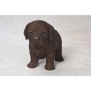 Chocolate Labrador Puppy Outdoor Garden Statue - 8" - Bed Bath & Beyond ...