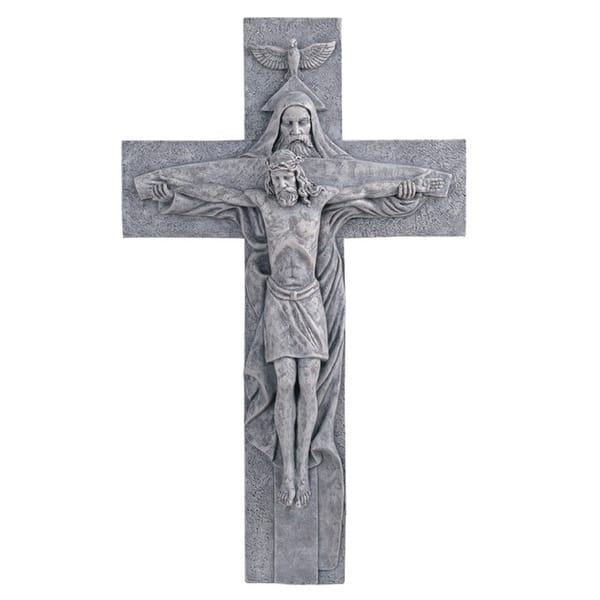 Q-Max Holy Trinity Crucifix 24"H Jesus Nailed On The Cross Crucifix ...