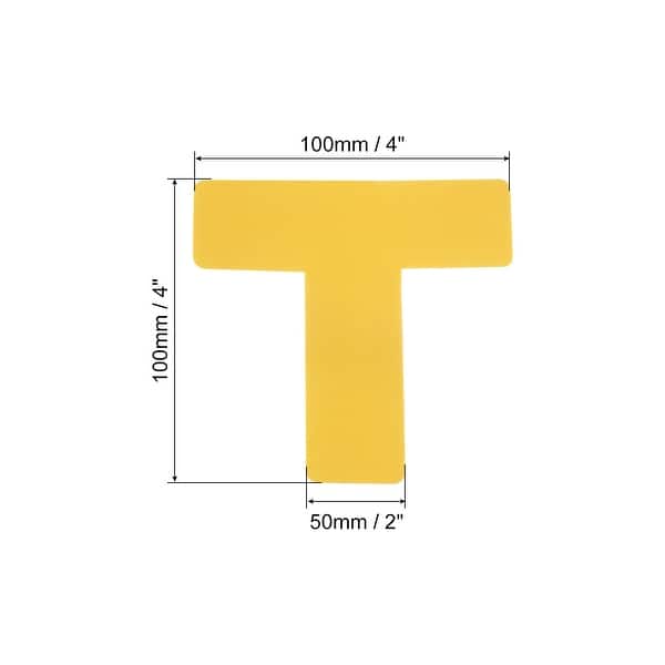 5s Location Marking Corner 4x4x1.2" 10Pcs T Shaped Floor Marker Red ...