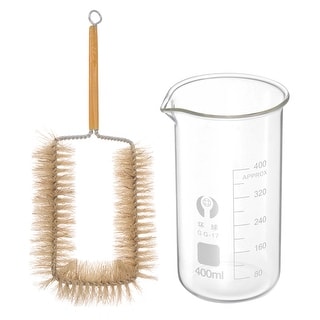 400ml Tall Form Glass Beaker with Brush, 3.3 Glass Graduated Measuring ...
