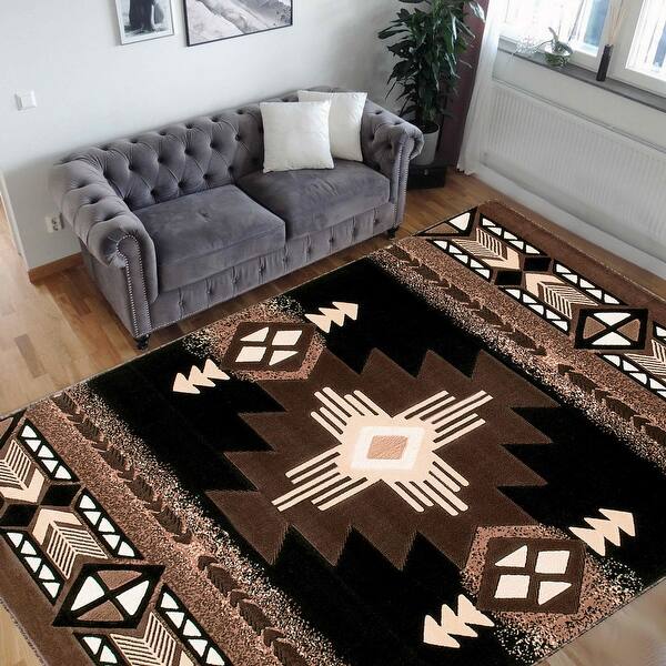 Modern Contemporary Southwestern/Native American Style Area Rug ...