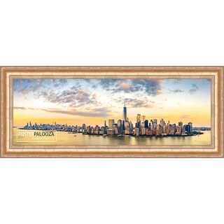 40x16 Traditional Gold Complete Wood Panoramic Frame with UV Acrylic ...