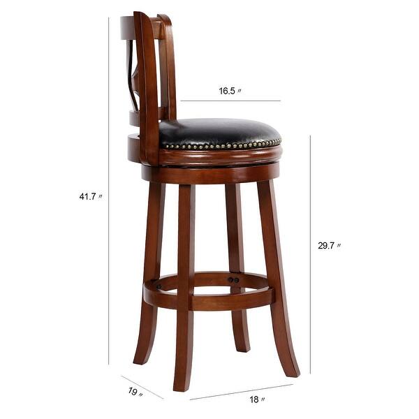 29 Inch High 360 Degree Swivel-Upholstered Bar Stools - Bed Bath ...