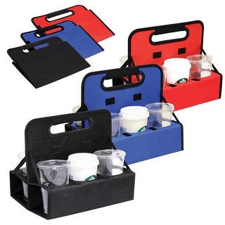 Reusable Cup Carrier/Caddy/Cup Holder For Drinks in Black/Blue/Red ...