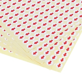 Small Arrow Stickers Dia Sheet Self Adhesive Round Product Inspection ...