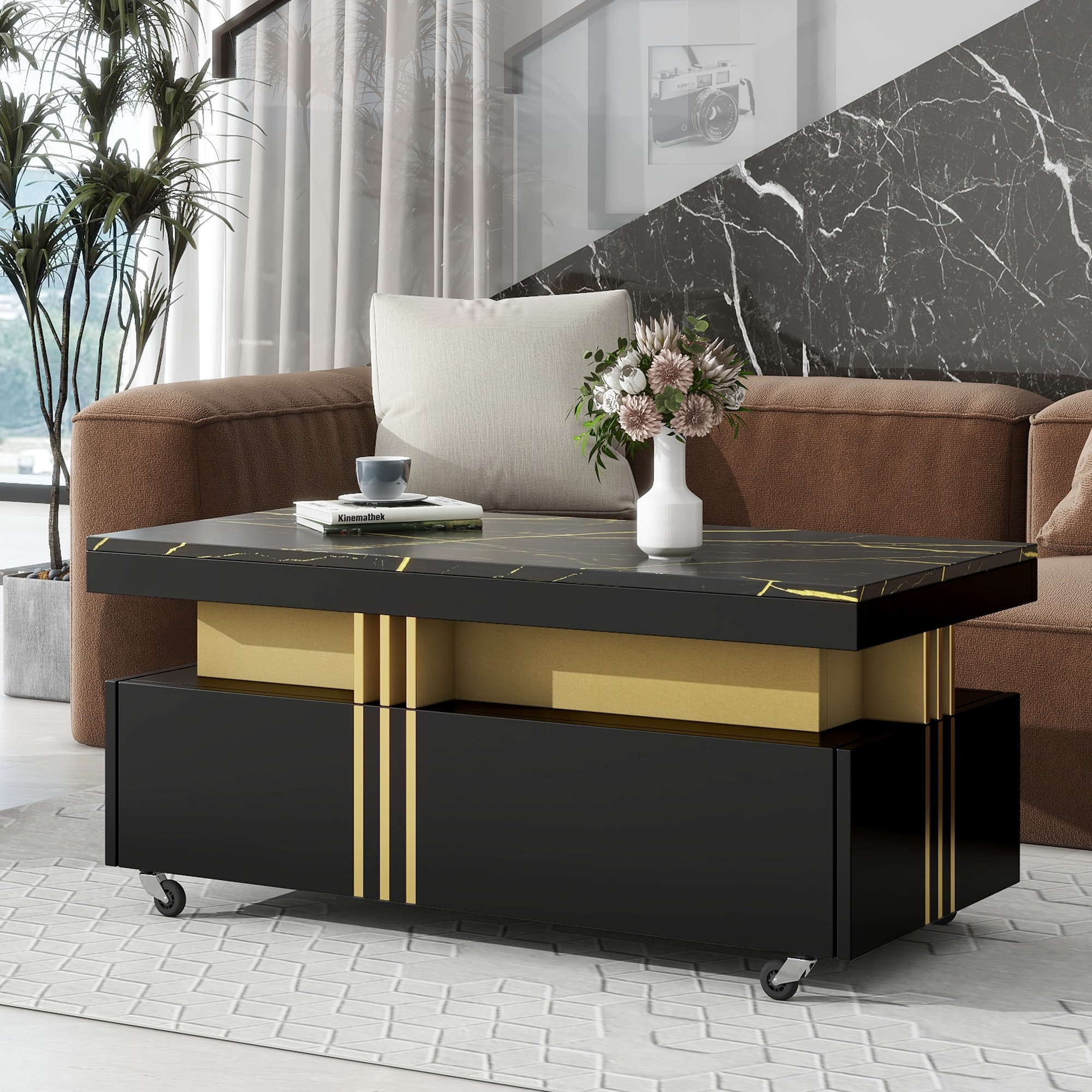 Safavieh eli square coffee table store