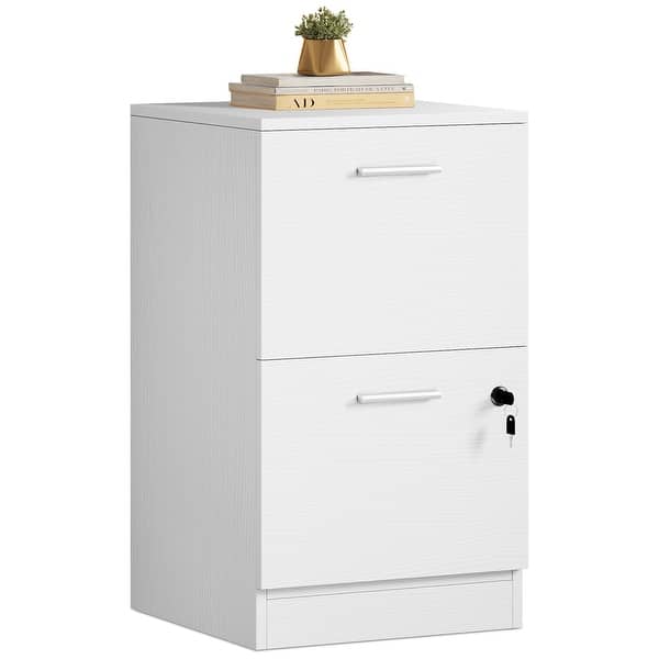 Moasis 2-Drawer File Cabinet with Lock Filing Cabinet for Letter A4 ...