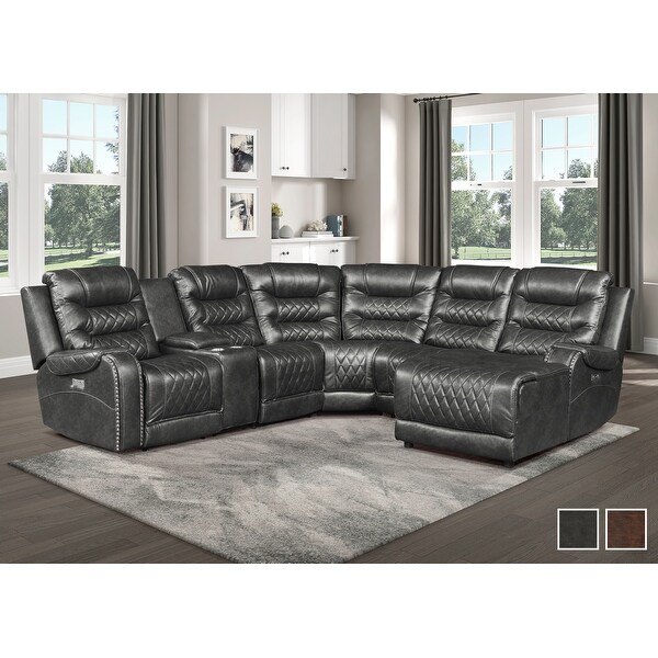 Lenci Modular Power Reclining Sectional Sofa with Right Chaise On Sale Bed Bath Beyond 32031750