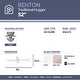 Prominence Home Benton Hugger Ceiling Fan, Low-Profile, LED Cased White ...