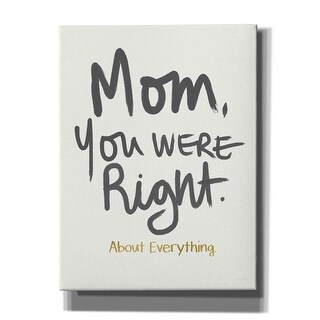 Epic Graffiti 'Right Mom' by Linda Woods, Canvas Wall Art - Bed Bath ...
