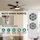 Moasis 52-inch 4-Blade Ceiling Fan with LED Light and Remote Control ...