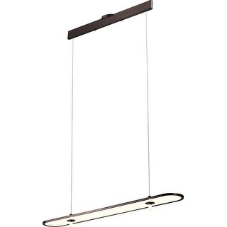 PageOne Lighting Elara 10.36 pound Deep Taupe LED Pendant - Bed Bath ...