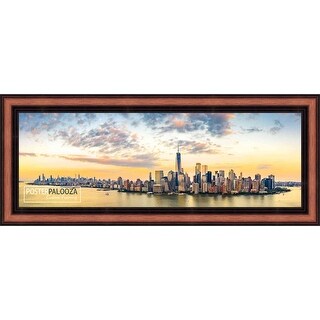 39x13 or Puzzle Traditional Walnut Complete Wood Panoramic Frame with ...