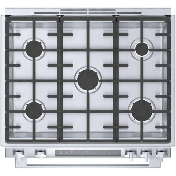 BOSCH 800 Series Gas Slide-in Range 30'' Stainless Steel HGI8056UC - On ...