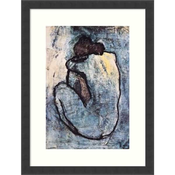 The Blue Nude (Seated Nude) 1902 by Pablo Picasso Framed Wall Art Print ...