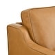 Impart Mid-century Modern Top-grain Leather Sofa - Bed Bath & Beyond ...