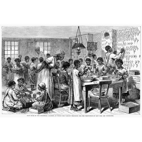 Alabama Silk Industry. /Nscenes Of Silk Manufacture At Lowerys ...