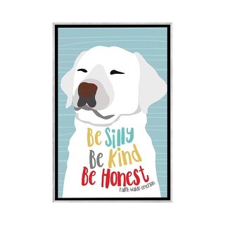 iCanvas "Be Silly, Kind And Honest" by Ginger Oliphant Framed - Bed ...