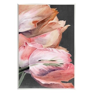 Stupell Pink Tulips Flower Arrangement Wall Plaque Art by Jennifer ...