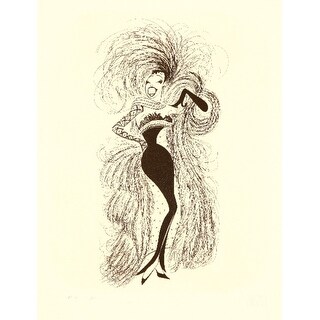 USA - Josephine Baker - (artist: Al Hirschfeld c. 1964) - Vintage ...