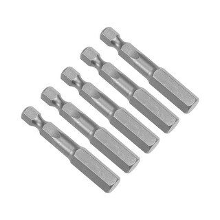 5Pcs 1/4" Hex Shank 50mm Length Hex Head H8 Screwdriver Bits S2 - H1/4 ...