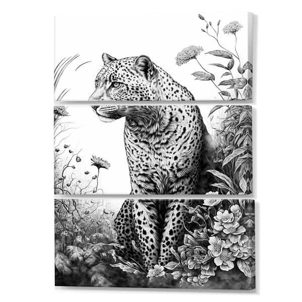 leopard print design drawing