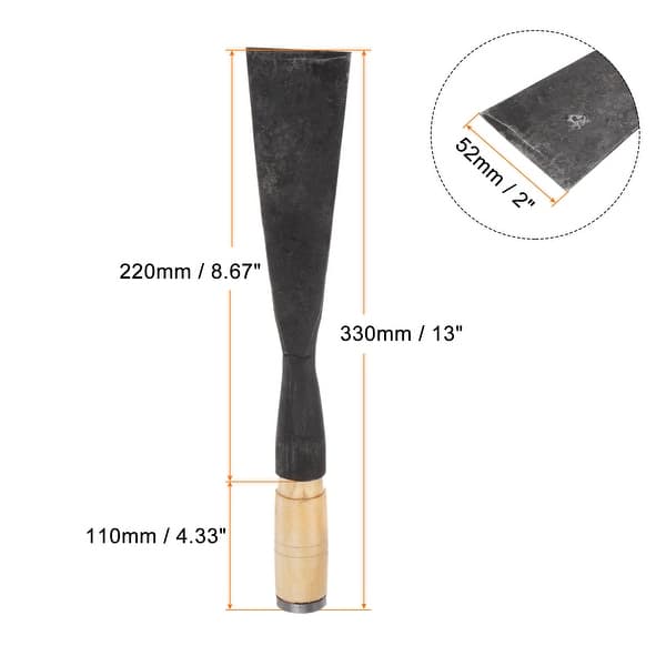 Straight Wood Chisel 52mm Beveled Edge Blade Woodworking Hand Tools ...