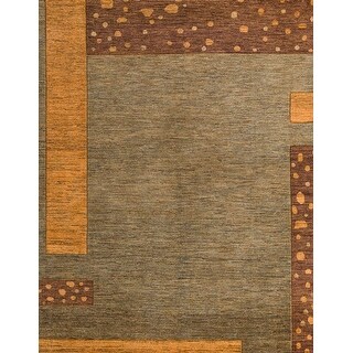 Ahgly Company Machine Washable Abstract Cinnamon Brown Area Rugs - Bed ...